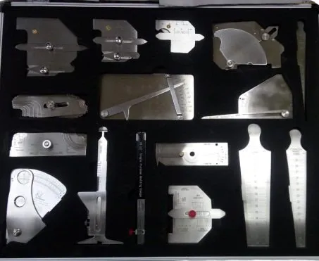 WELDING MEASURE GAUGE TOOL KIT – 16 PCS. WLD-1073 FOR WELDING ...