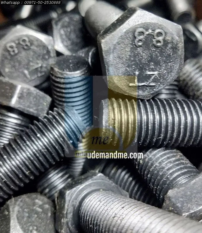 5 PC GI HEX BOLT – M24 X 90 MM – GALVANISED FULL THREAD – (M24 BOLT ...