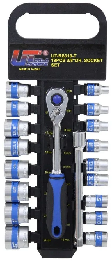 Buy 3/8" DR HANGING SOCKET SET - 19 PCS. ( DR. 6 PT SOCKET IN TWO TONES ...