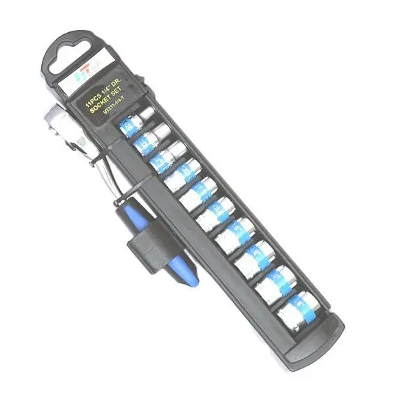 Buy HANGING SOCKET SET 11 PCS - 1/4" DR. 6 PT SOCKET - 1-1/4" RATCHET ...