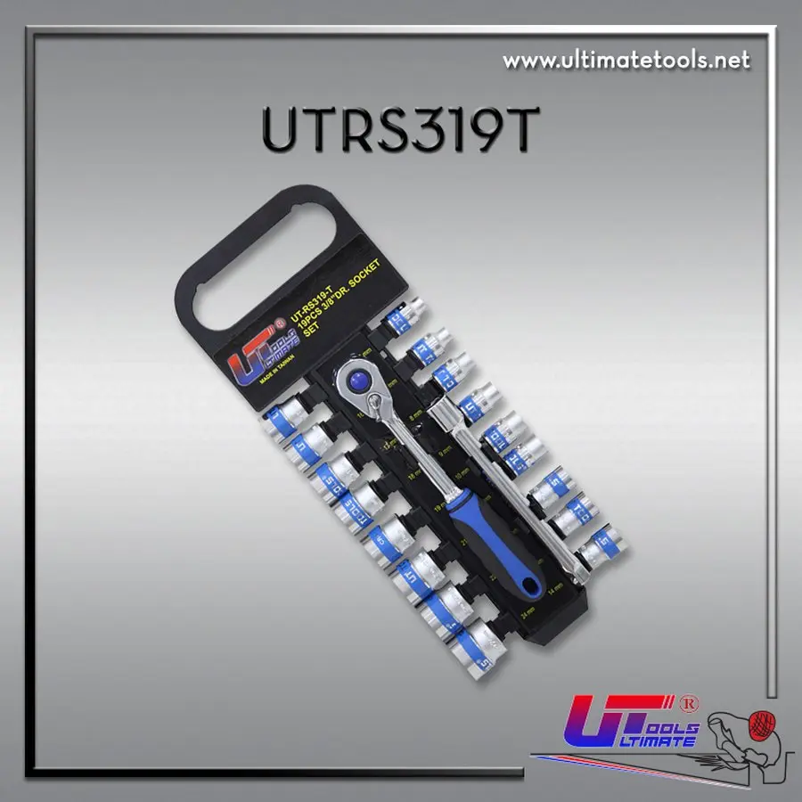 3/8″ DR HANGING SOCKET SET – 19 PCS. ( DR. 6 PT SOCKET IN TWO TONES ...