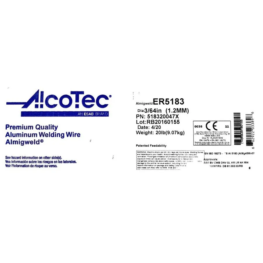 ALUMINIUM WELDING WIRE – 1.2 MM – 3/64 INCH – WEIGHT 20 LB ( 9.07 KGS ...