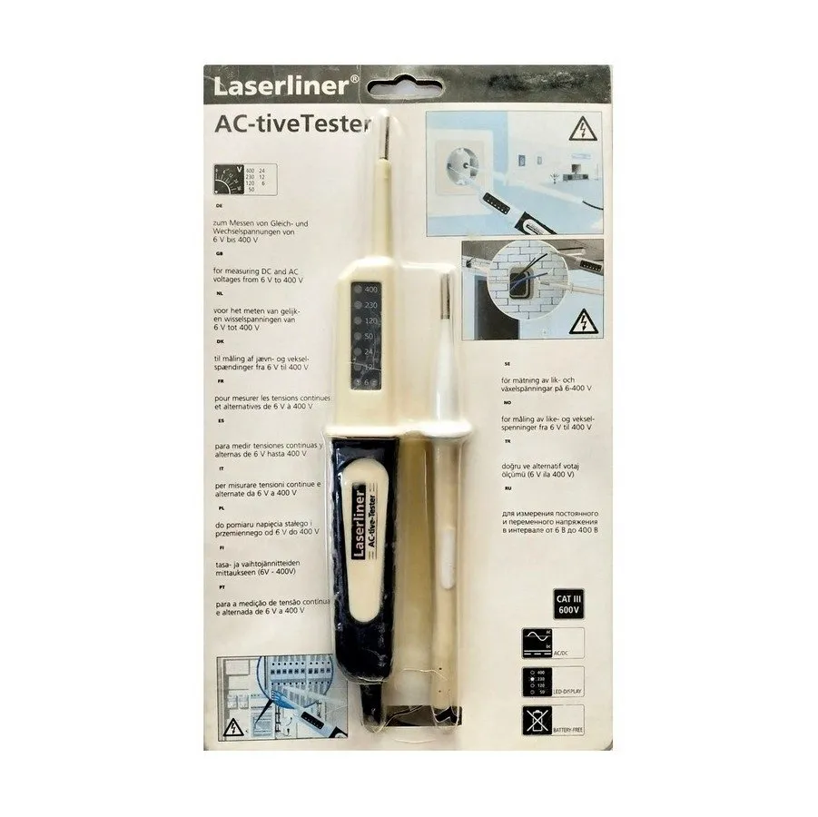Buy LASERLINER AC-TIVE TESTER FOR MEASURING DC AND AC VOLTAGE FROM 6 ...