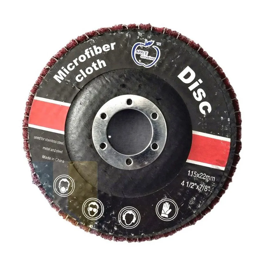 FLAP DISC MICROFIBER CLOTH 115 MM X 22 MM – 4-1/2″X7/8″ – GRAIN ...